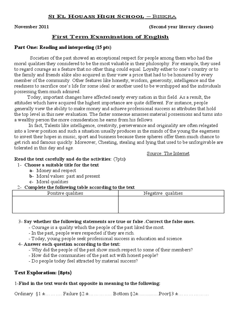 Moral values: past and present | PDF | Courage | Cognitive Science