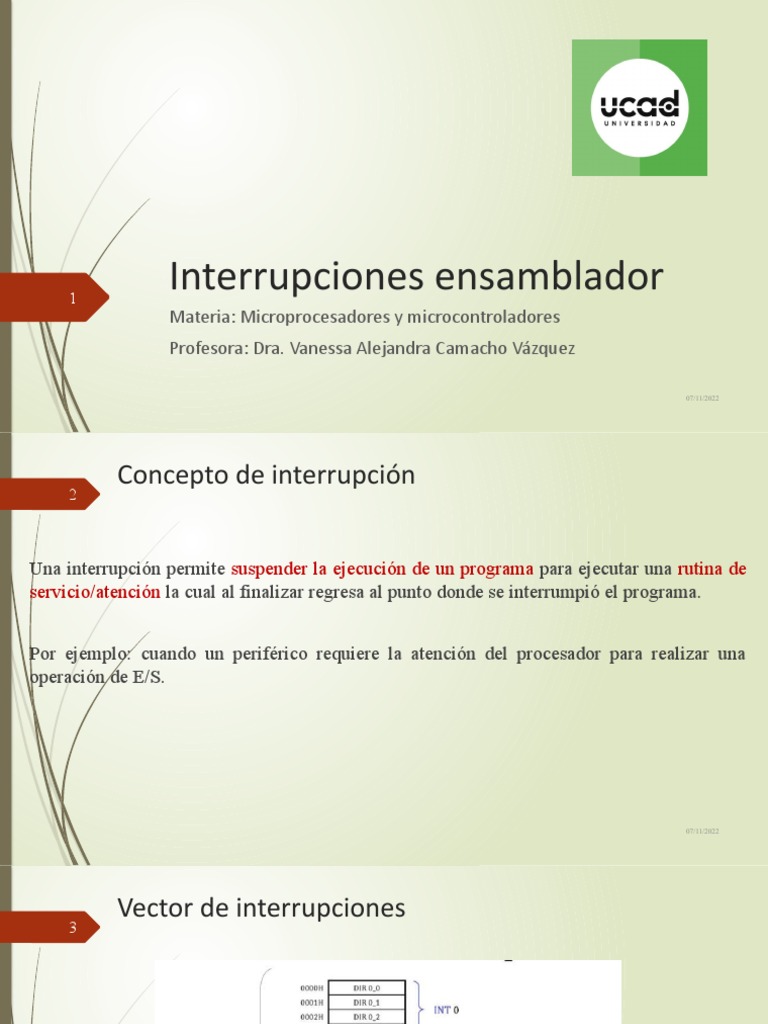 4 Interrupciones | PDF | Unidad Central de procesamiento | Informática