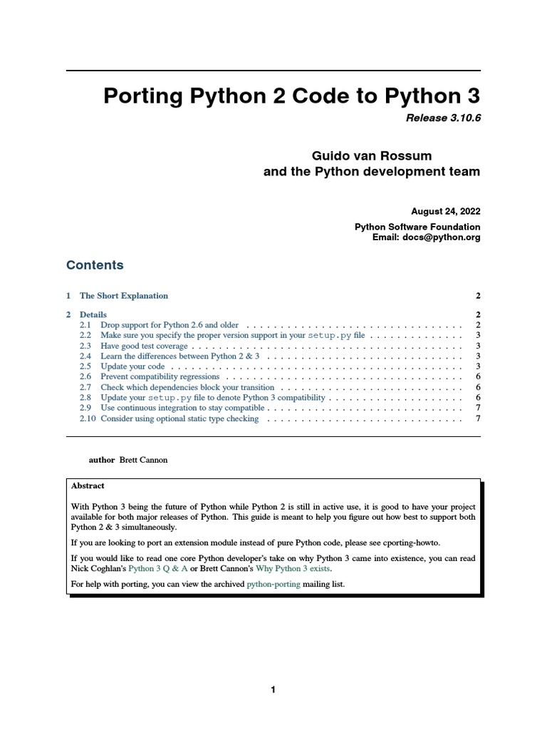 Howto Pyporting | PDF | Code | Python (Programming Language)