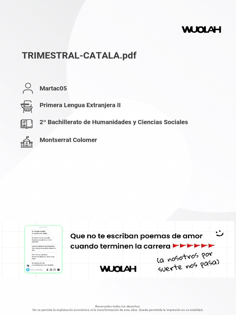 Wuolah Free TRIMESTRAL CATALA | PDF