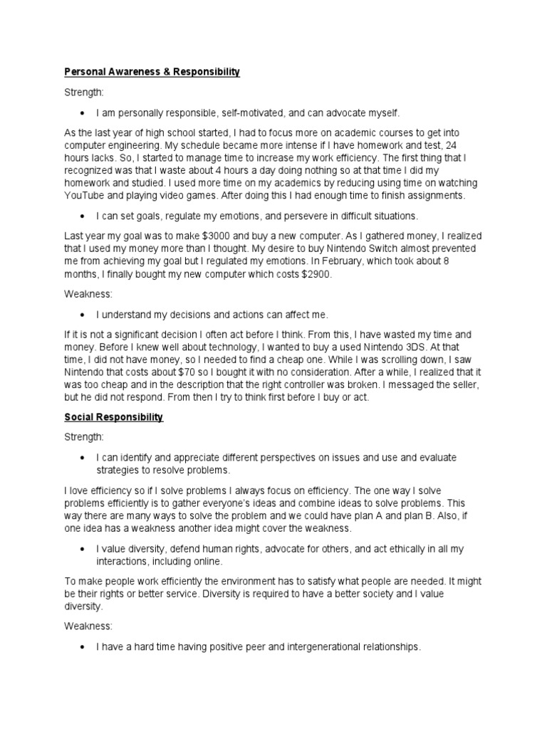 Career Core Competency Reflection 2 | PDF | Essays | Communication