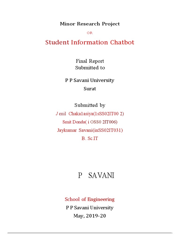 Student Information Chatbot Final Report | Download Free PDF | Graphical User Interfaces ...