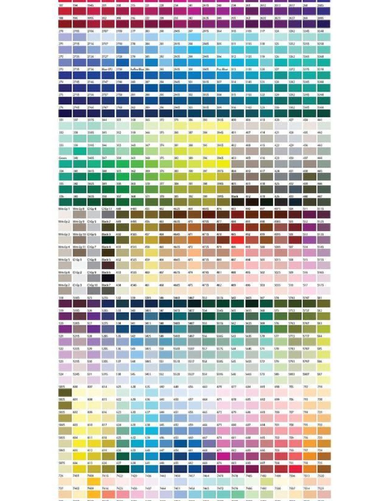 Pantone Color Chart Color Charts | PDF