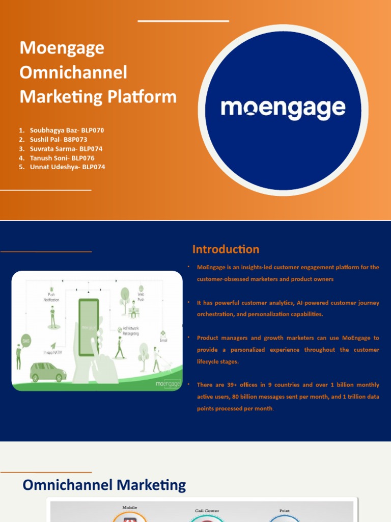 Group - 6 - Moengage Omnichannel Marketing Platform | PDF | Customer ...