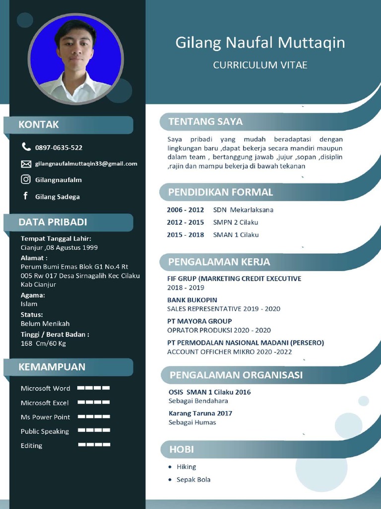 Gilang Naufal Muttaqin CV - Page-0001 | PDF