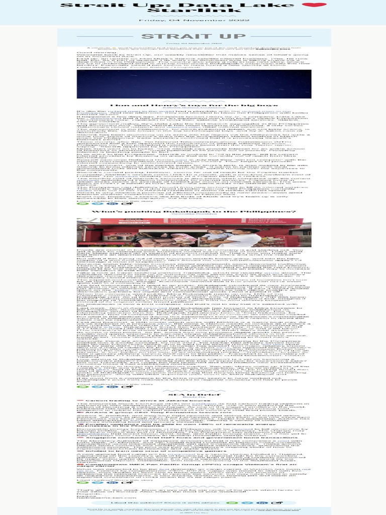 Strait Up Data Lake Starlink | PDF