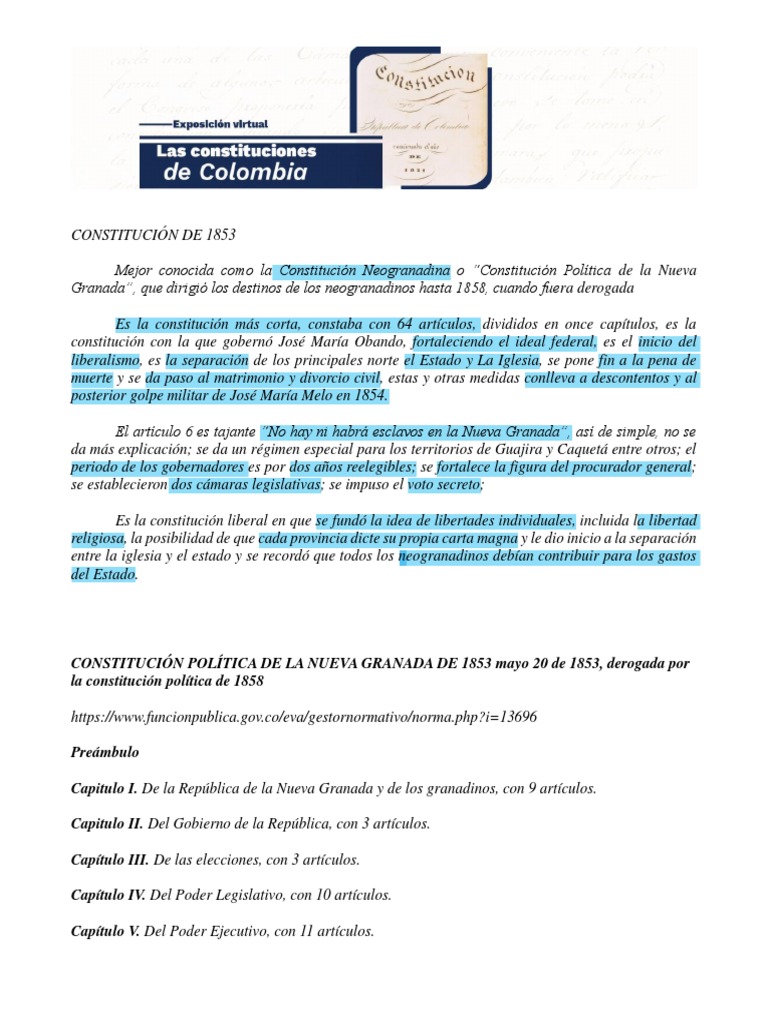 Reseña Constitución 1853 | PDF | Constitución | Gobierno