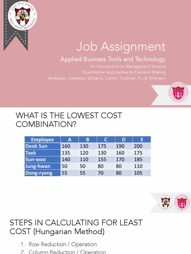 Job Assignment | PDF | Computer Programming | Computational Science