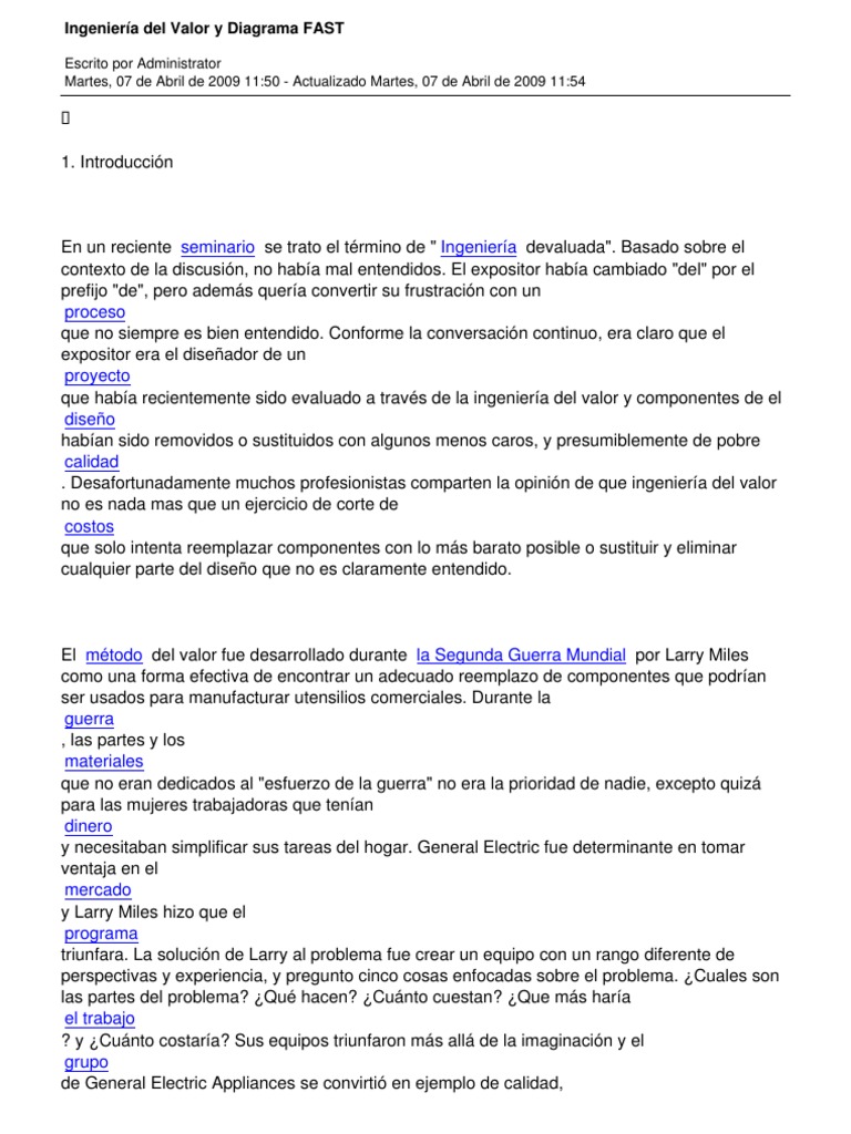 Explica Diagrama FAST | PDF | Evaluación | Diseño