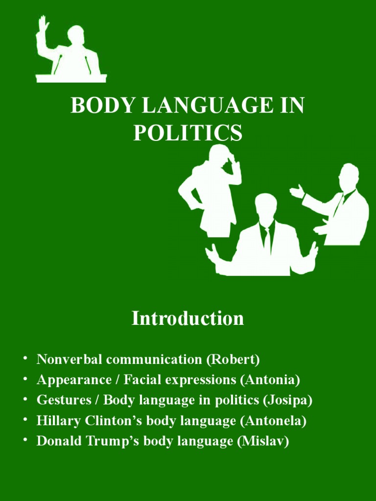 Body Language in Politics | PDF | Nonverbal Communication | Communication