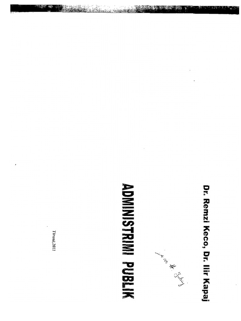 Administrimi Publik Cikel Leksionesh | PDF