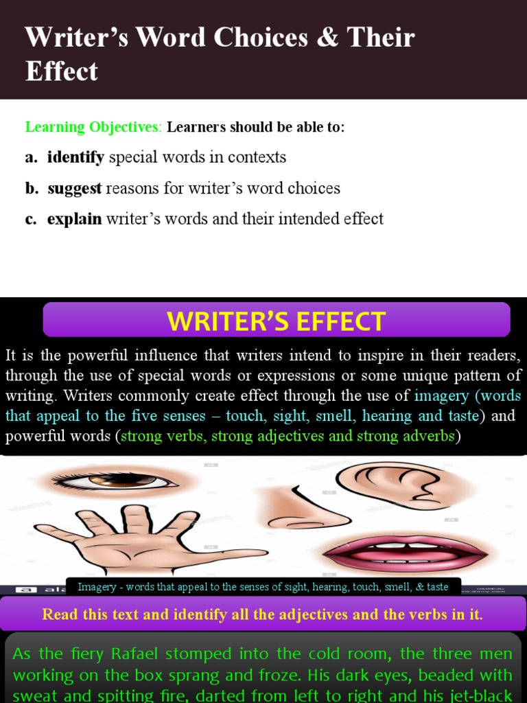WRITER'S EFFECT | PDF | Verb | Linguistics