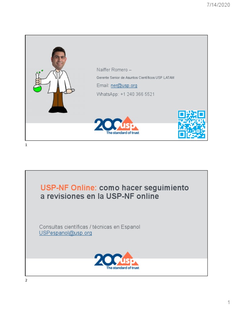 Usp Revision Webinar | PDF