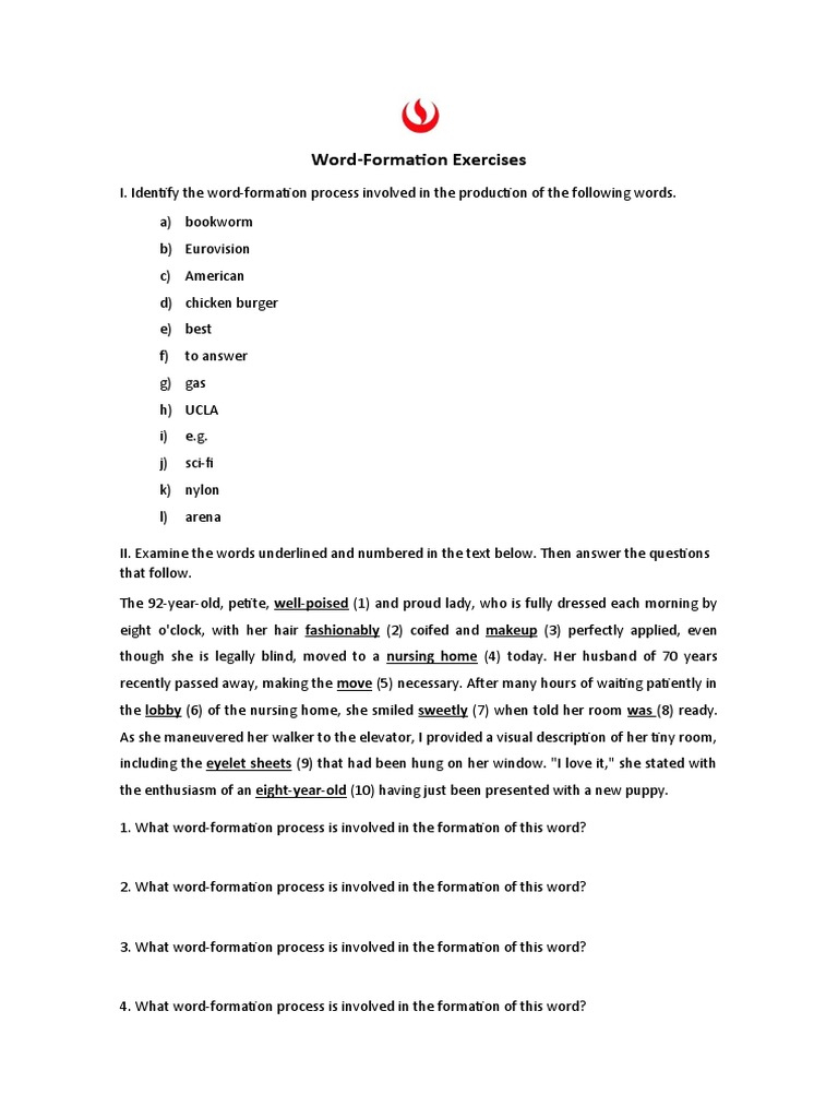 Word Formation Processes # 3 | PDF