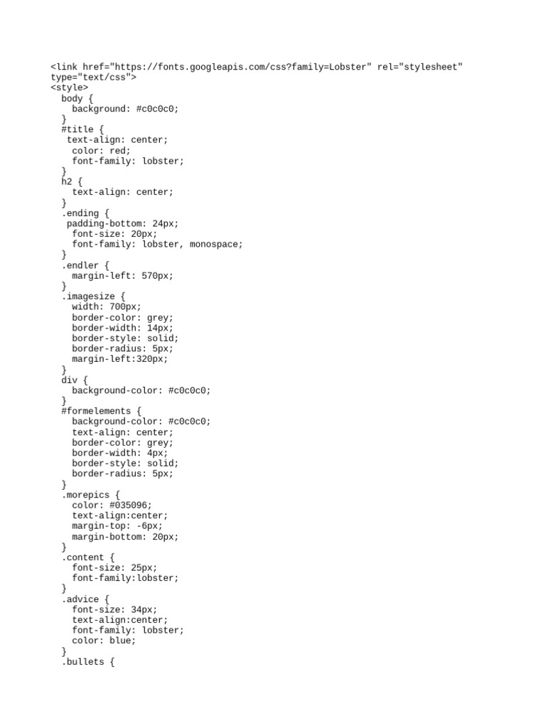 First Html Css Document 24 March Lasha Pdf