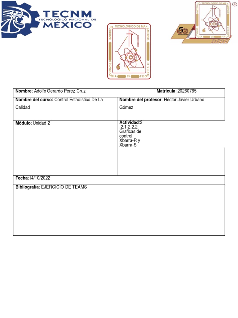 Cec U2 Tarea 2 | PDF | Microsoft Excel | Informática