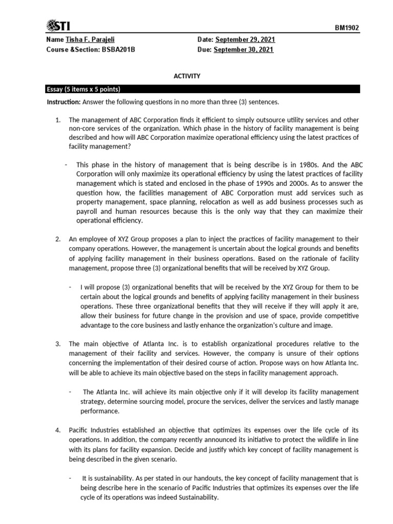 Key Concepts in Facility Management | PDF | Sustainability | Economies