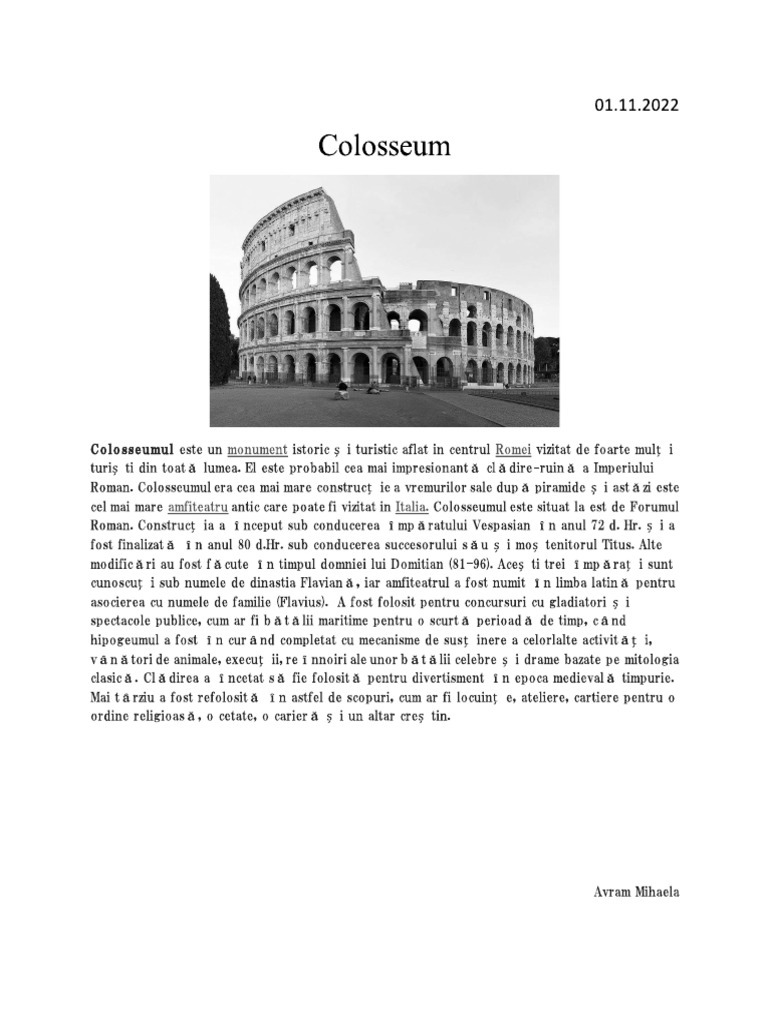 Colosseum | PDF