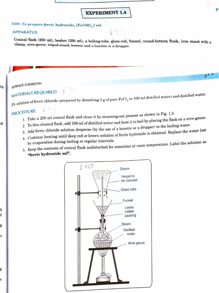 Ferric Hydroxide Sol | PDF | Hydrogen Compounds | Materials