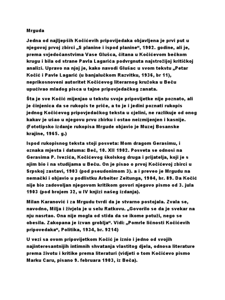 Petar Kočić Mrguda | PDF