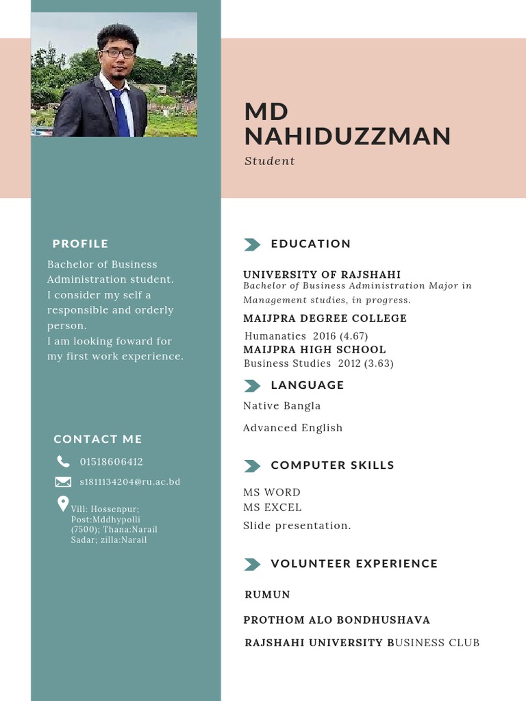 White Simple Student CV Resume | PDF