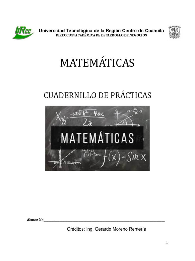 Cuadernillo Matematicas .Docx-1 | PDF | Números | Número racional