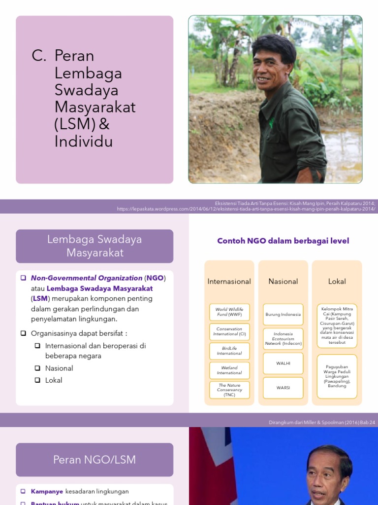 Peran Lembaga Swadaya Masyarakat LSM Individu | PDF