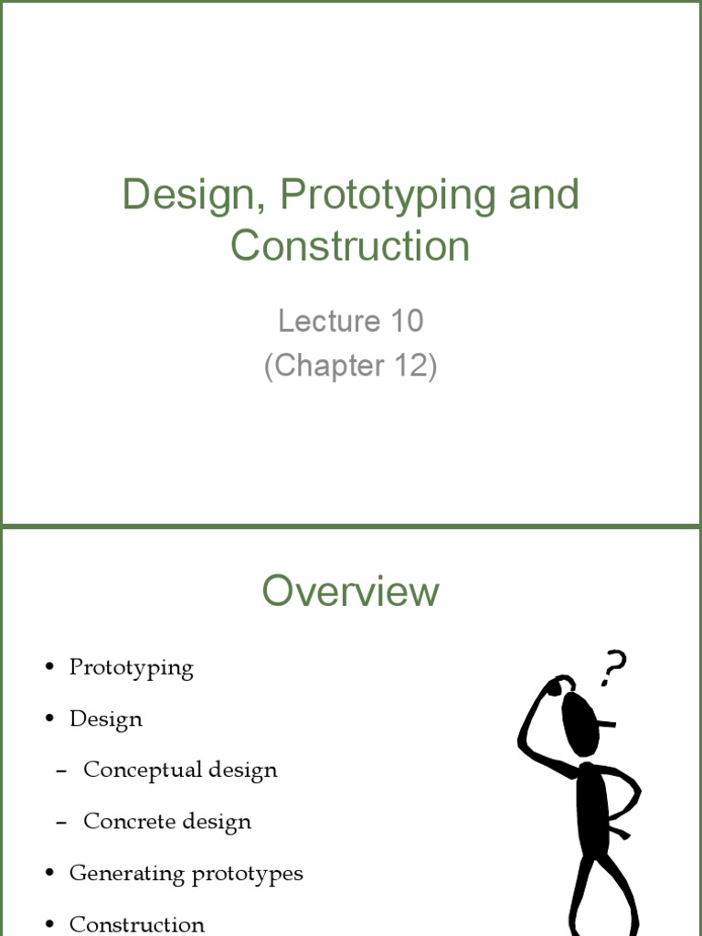Lec 10 - Design Prototyping and Construction | PDF | Prototype | Software Development Kit