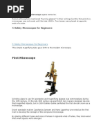 Microscopy Timeline Self Reading Comprehension | PDF | Microscope | Electron Microscope