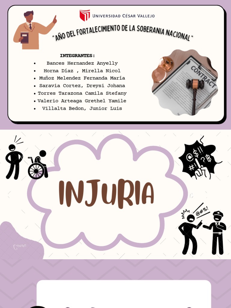 de La Injuria | PDF | Derecho penal | Ley Pública