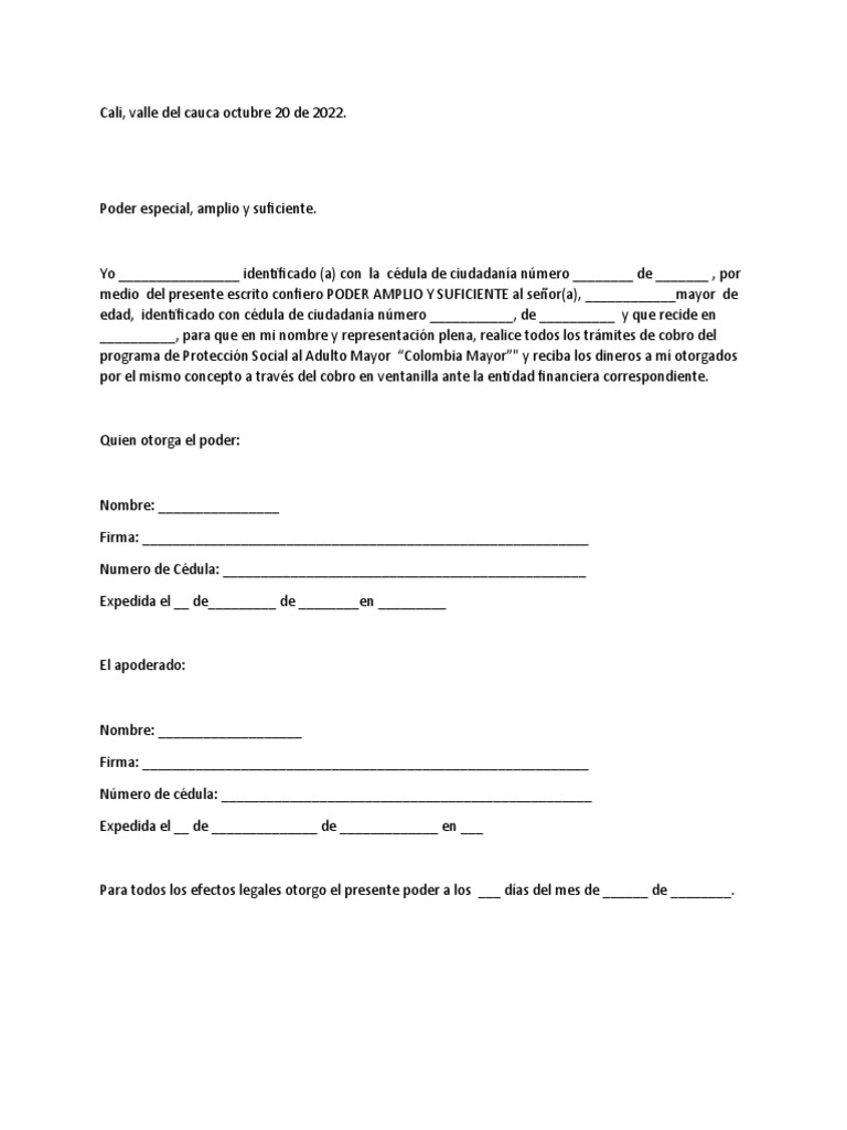 Poder Especial, Amplio y Suficiente | PDF