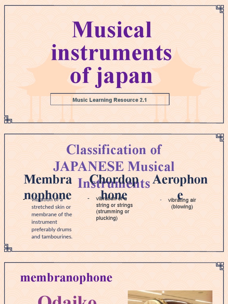 Japanese Musical Instruments Guide | PDF | String Instruments | Organology