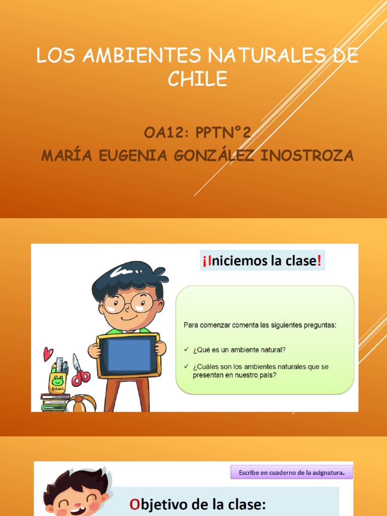 6° AÑO PPT Los Ambientes Naturales de Chile PPTN° 2 | PDF