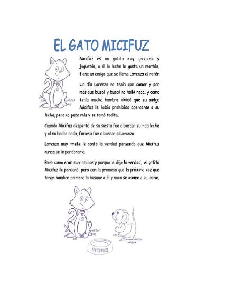 Cuento Micifuz | PDF