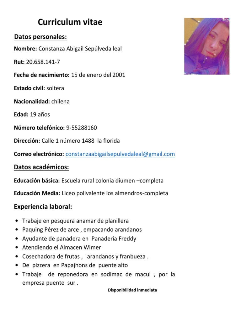 Comparto 'Curriculum Constanza PDF' Contigo | PDF