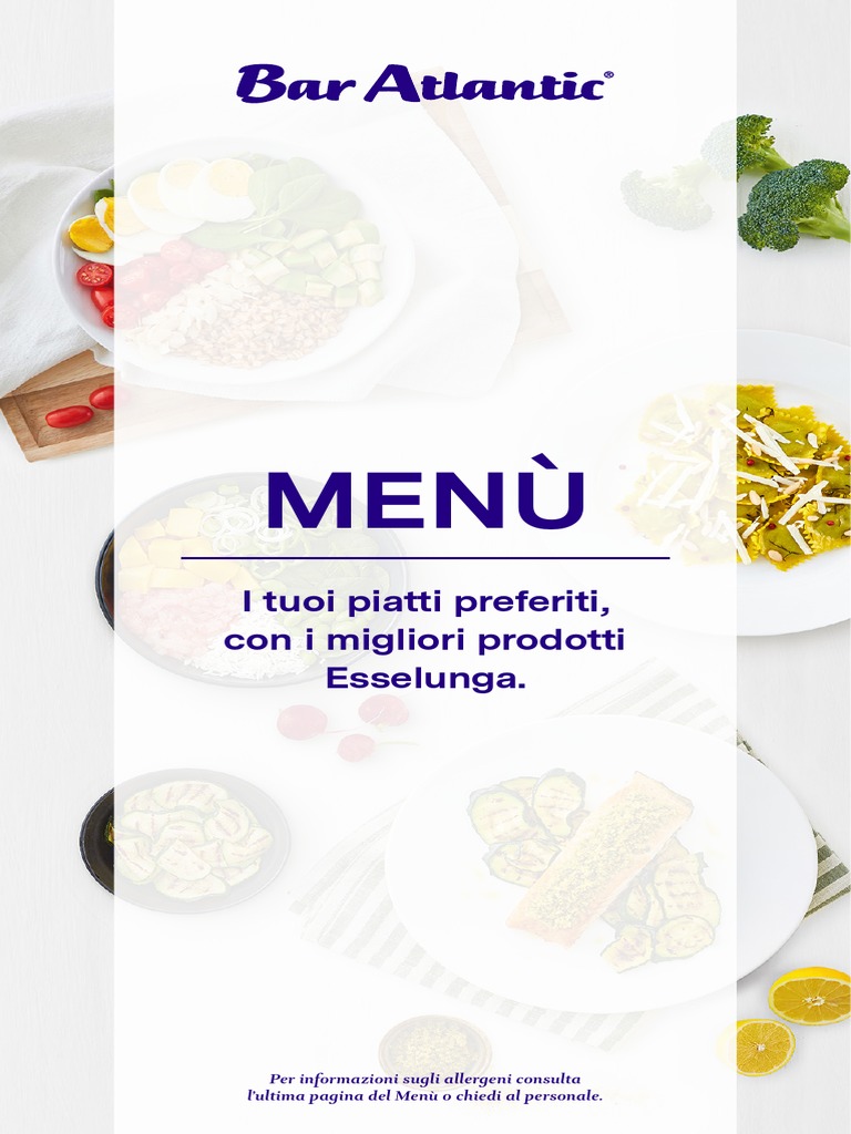 Menu Bar Atlantic 65 | PDF