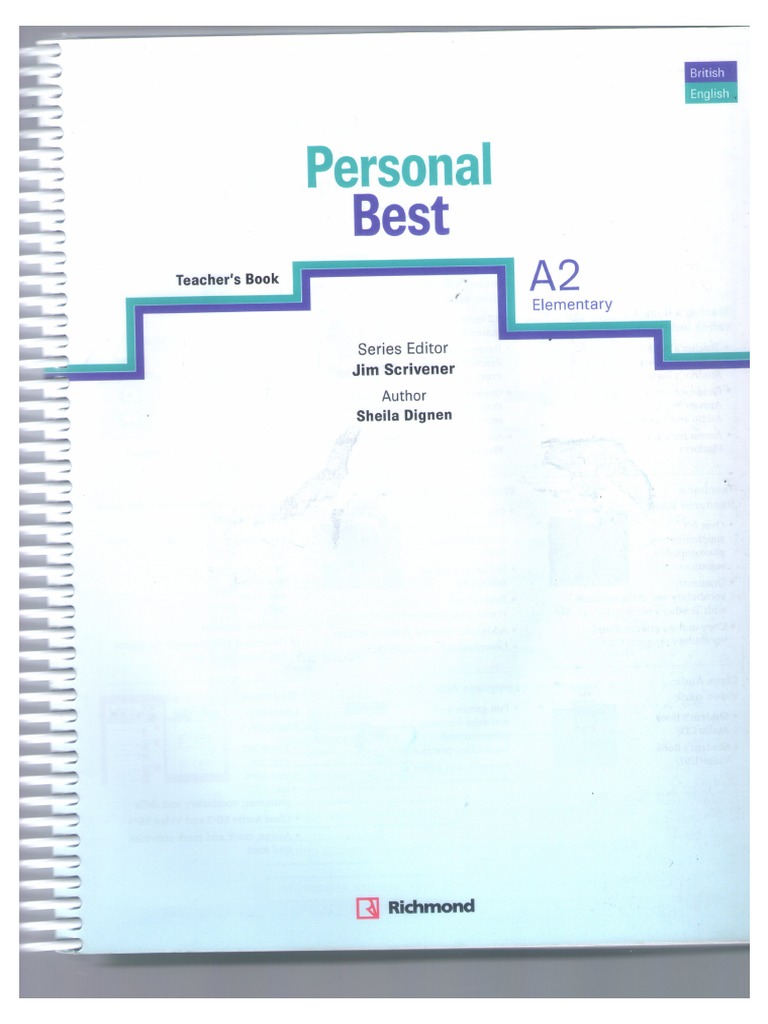 Personal Best A2 (Teacher's Book) | PDF