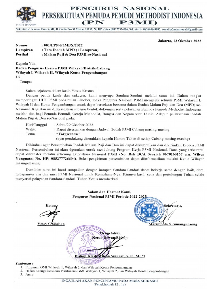 Surat Dan Tata Ibadah MPD P3MI Se-Nasional (Final Draft) - 2 | PDF
