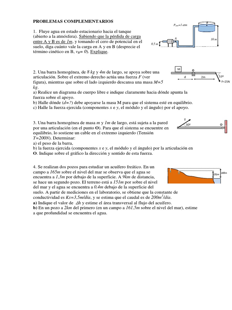 Física Aplicada-Problemas Complementarios | PDF