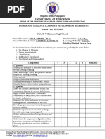 Homeroom Guidance Learner's Development Assessment (JHS) | PDF ...