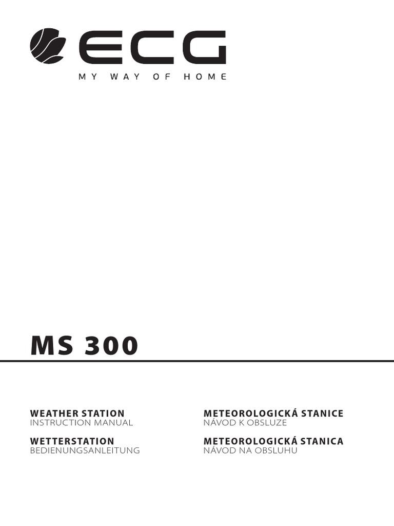 ECG MS 300 UsMan (EN) | PDF | Waste Management | Humidity