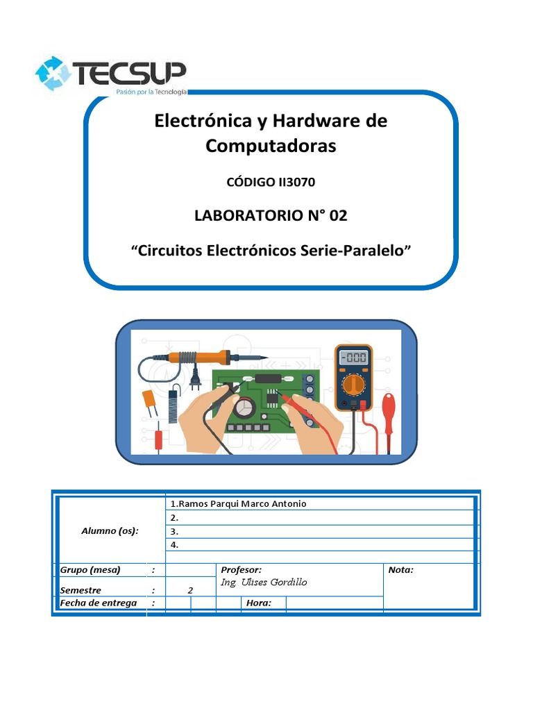 Lab02 - Circuitos Electronicos Serie-Paralelo | PDF | Física | Electricidad