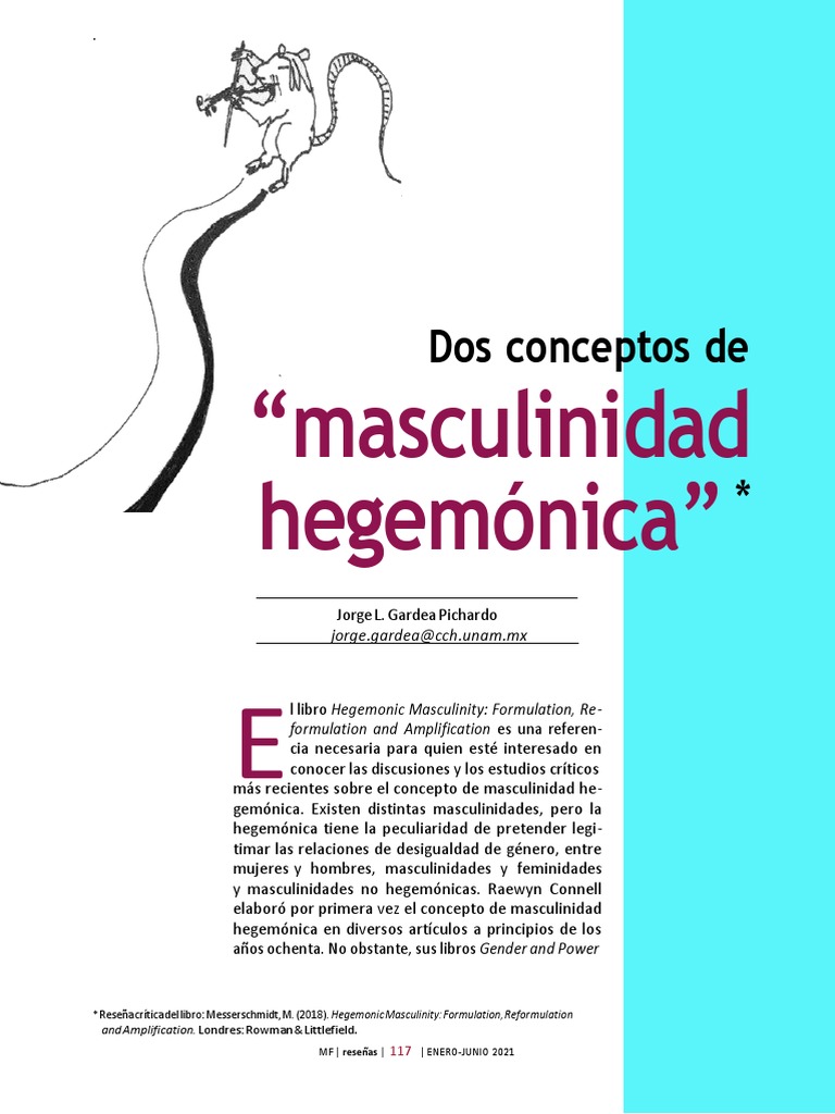 Dos Conceptos de Masculinidad Hegemonica | PDF | Masculinidad | Género