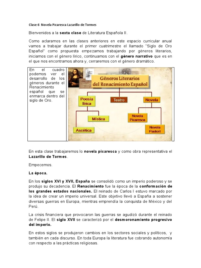 Novela Picaresca: Lazarillo de Tormes | PDF | Novelas | España