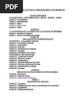 Modele de Statuts Et Reglement Interieur Ong Et Associations | PDF | Assemblée générale des ...