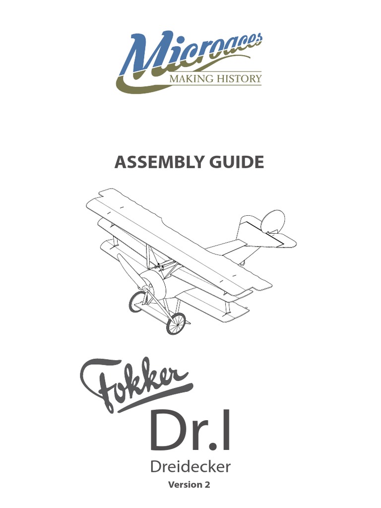 Fokker DR1 Manual | PDF | Flight Control Surfaces | Adhesive