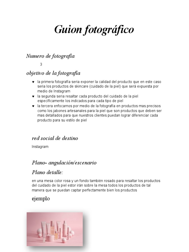 Guion Fotográfico | PDF