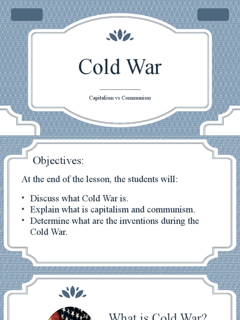 Cold War Capitalism vs Communism | PDF | Capitalism | Communism
