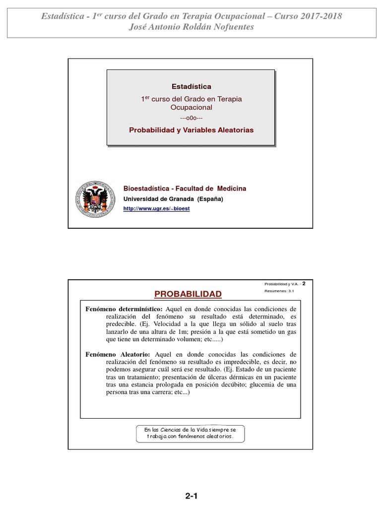 Tema 2 Prob VA | PDF | Variable aleatoria | Distribución normal