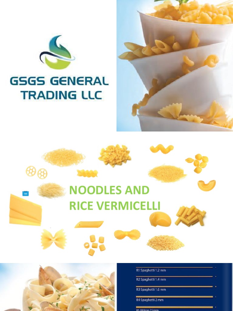 GSGS Pasta Catalogue | PDF